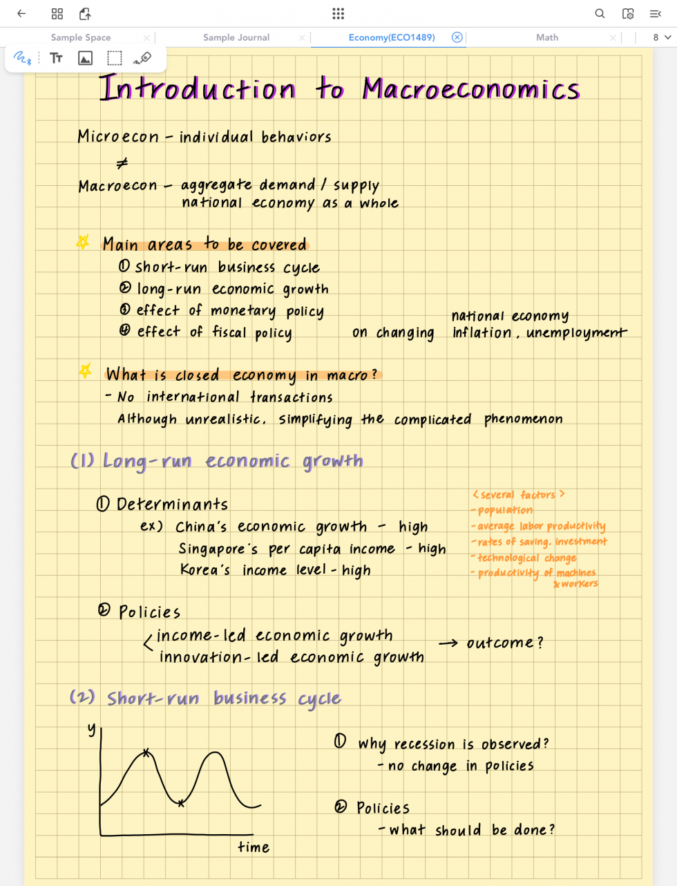 Create a lecture note archive using Notion - Flexcil
